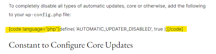 Document Options Which Drive Auto Update Behavior · Issue 656 · Wordpressdocumentation Issue 8258