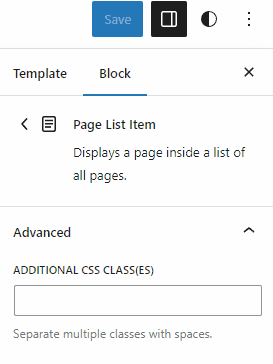 can't add a custom CSS class to a page list item · Issue #50474 · WordPress/gutenberg · GitHub