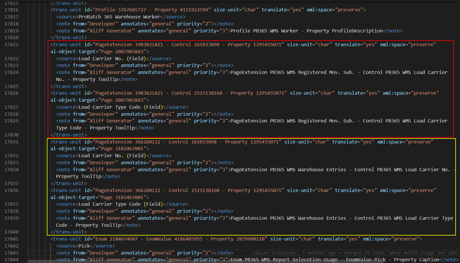 Duplicated entries in xlf file · Issue #5866 · microsoft/AL · GitHub