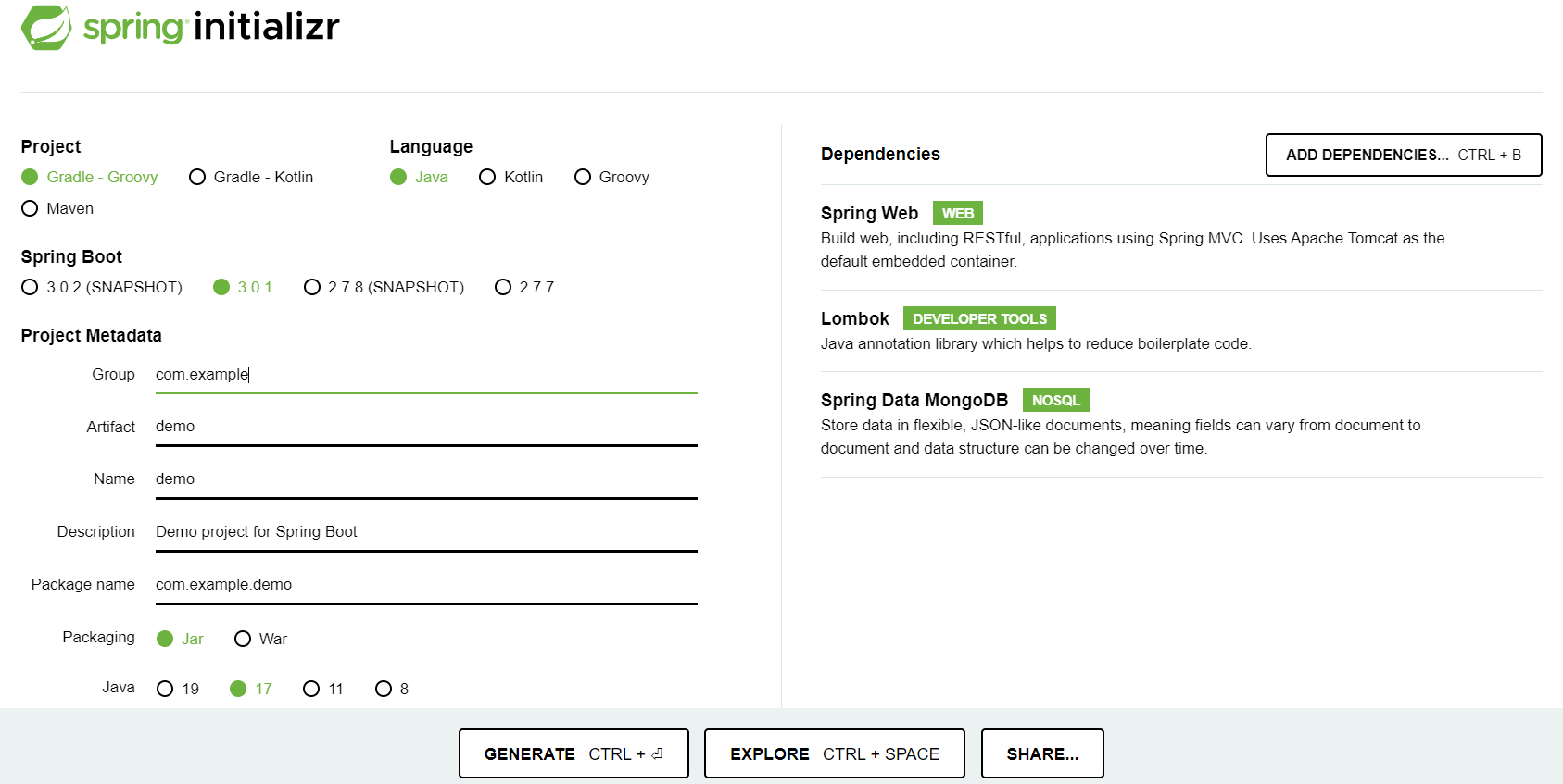 Tutoriaisjavaspringbootcomo Utilizar O Spring Initializr Para Iniciar Projetos Java Com Spring 6911