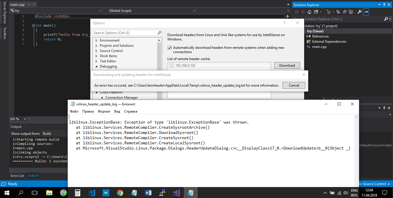 exception of type "Microsoft.Build.Linux.Shared.ExceptionTTY" was thrown · Issue #278 ...