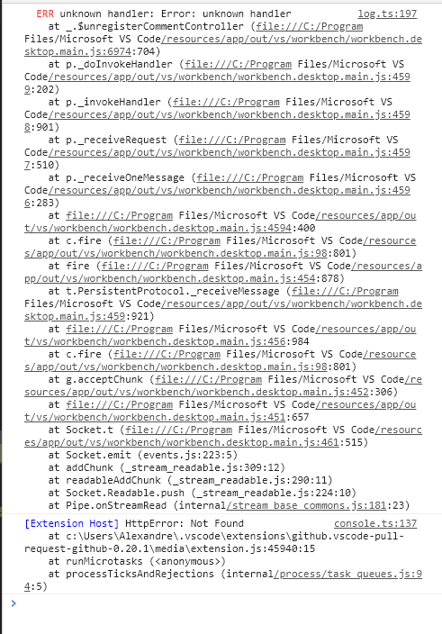 Fetching pull requests for remote 'origin' failed, · Issue #1941 · microsoft/vscode-pull-request ...