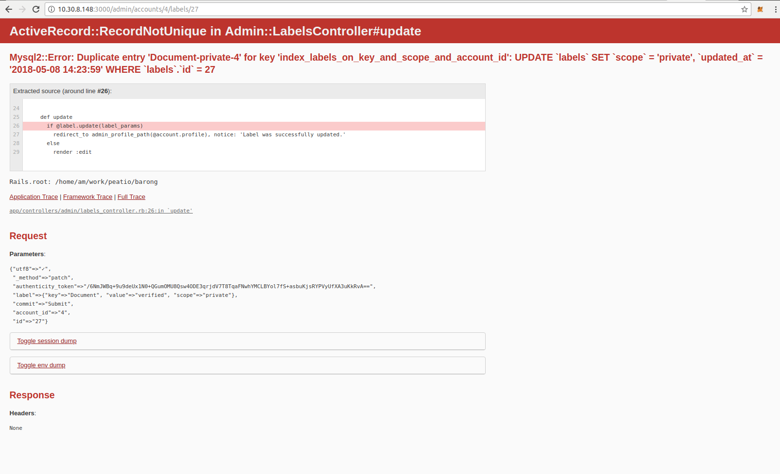 Label's are supporting upper and lower cases. · Issue #454 · openware/barong · GitHub