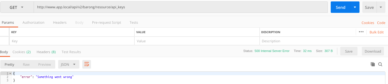 [Barong v2] Api_Keys endpoint response with `500 internal server error` · Issue #662 · openware ...
