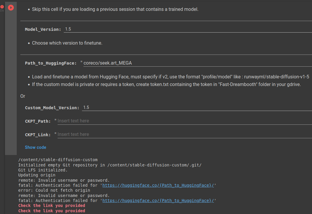 Fails to download the model from Huggingface · Issue #1436 · TheLastBen/fast-stable-diffusion ...