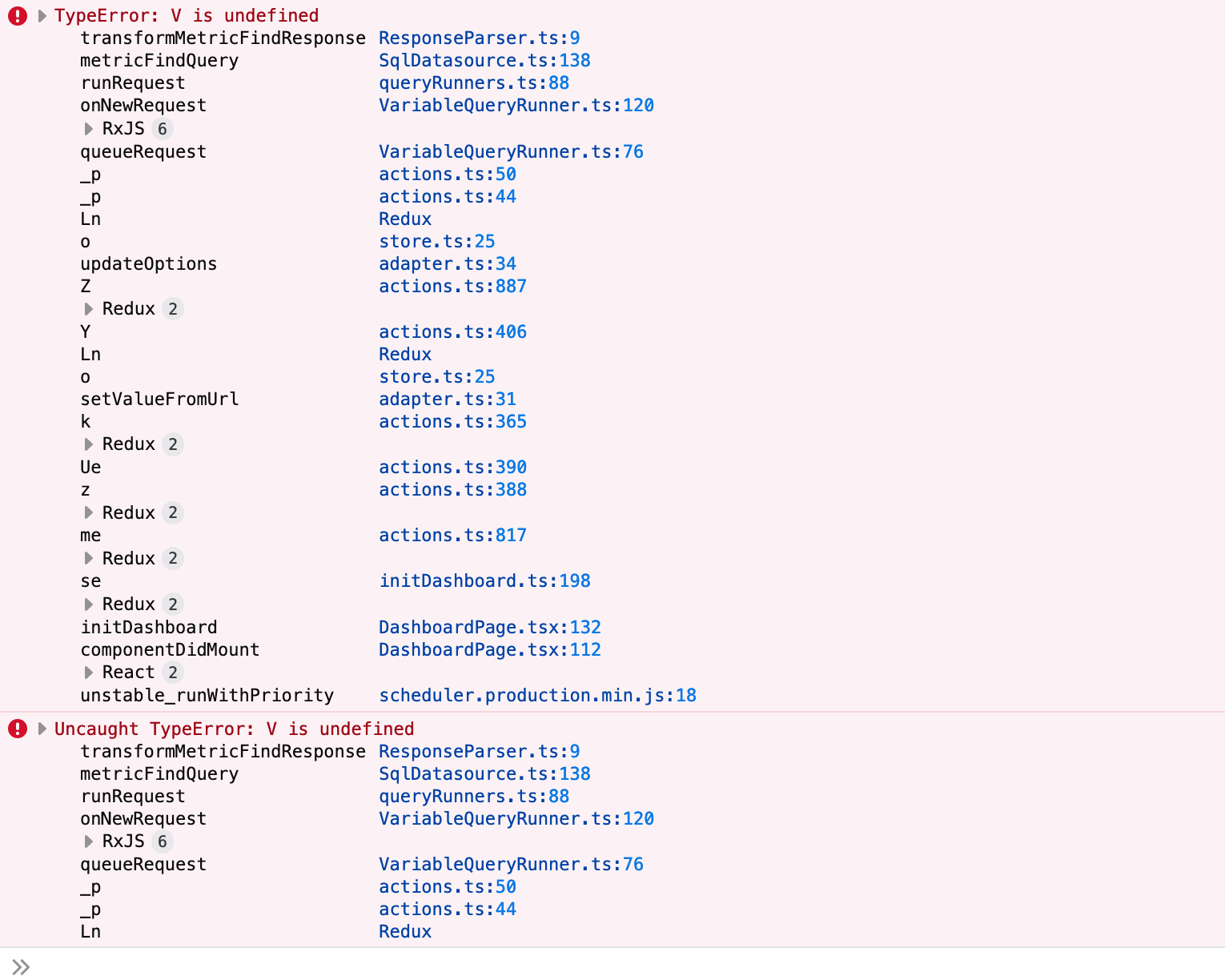 Templating [tag] Error updating options: undefined is not an object (evaluating 'V.fields ...
