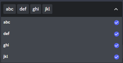 The order of the options picked in a multi-select menu is different in the client and the ...