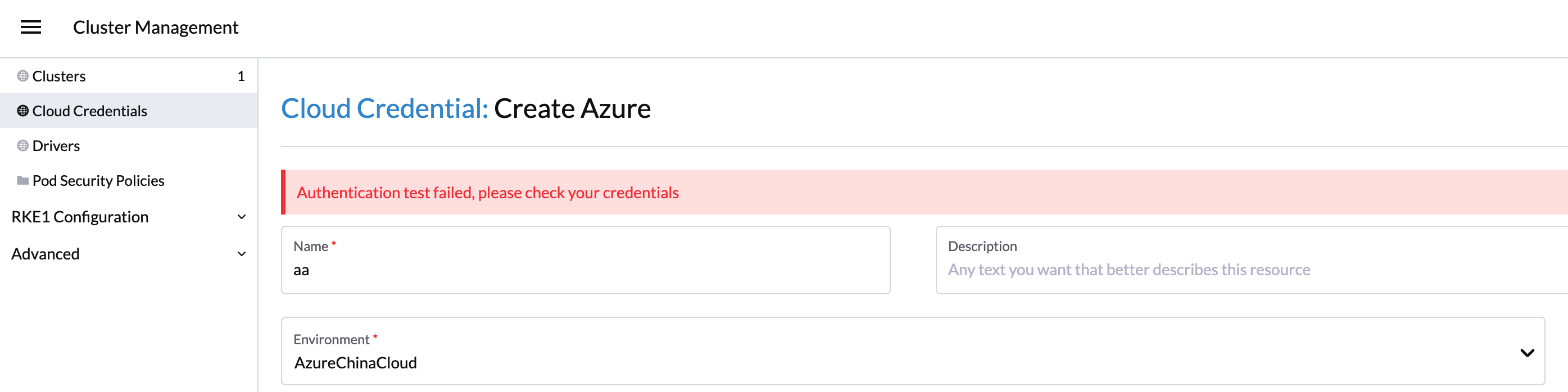 Unable To Add Azure China 21vianet Cloud Credentials · Issue 7024 · Rancher Dashboard · Github