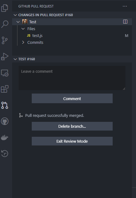 Completion of merge action is not immediately obvious when done from ...