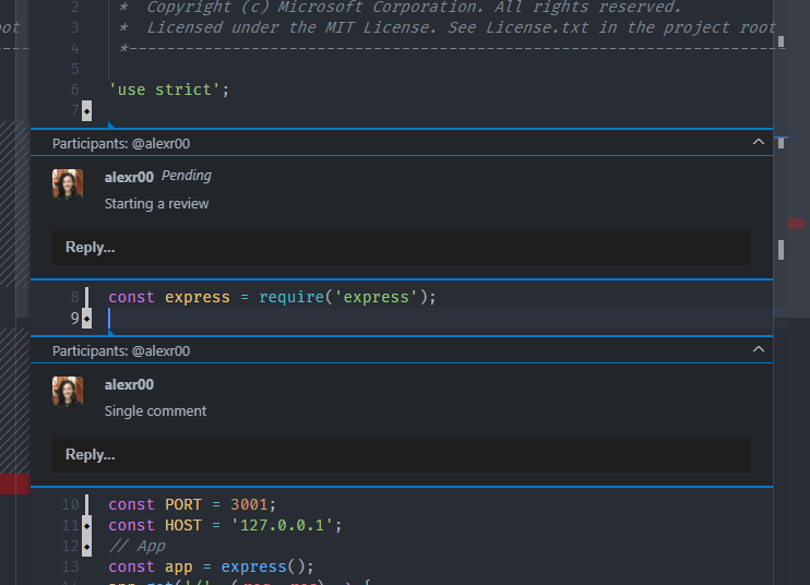 PR Reviews: Differentiate between adding comments and review comments ...