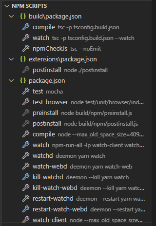 Improve tree node styles in NPM Scripts pane · Issue #123091 · microsoft/vscode · GitHub