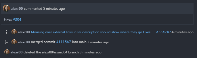 Show commit descriptions in an overflow · Issue #302 · microsoft/vscode-pull-request-github · GitHub