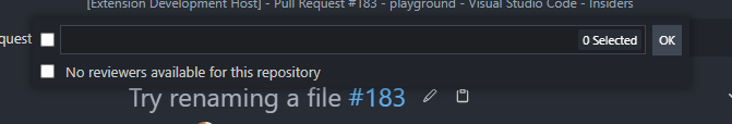Error while assigning a reviewer · Issue #3132 · microsoft/vscode-pull-request-github · GitHub