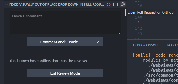 Feature Add Link Open In Github In Pr Tab · Issue 3220 · Microsoft Vscode Pull Request