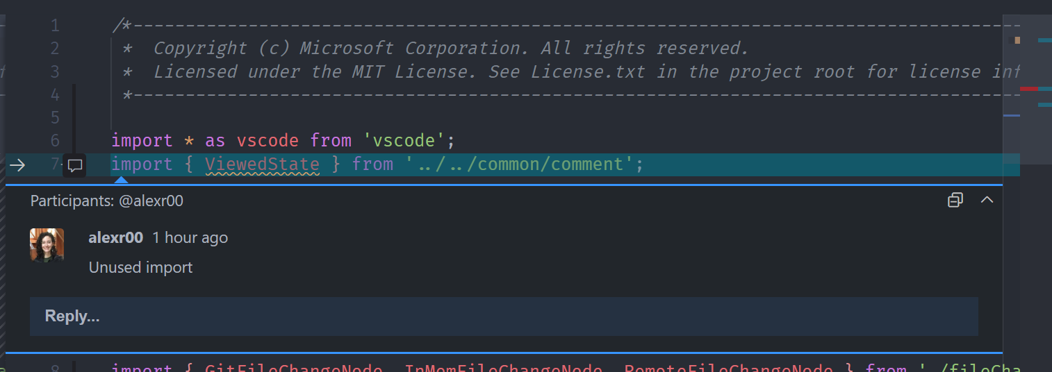 No comments pane · Issue #160185 · microsoft/vscode · GitHub