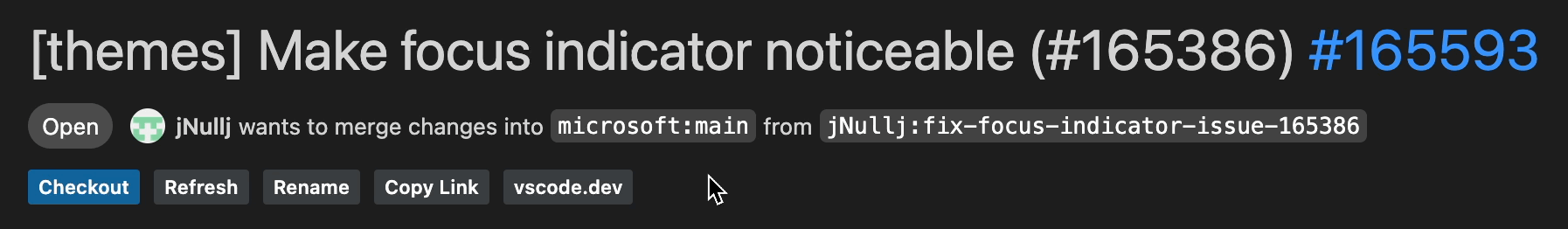 Overflow some of the PR overview buttons · Issue #4235 · microsoft/vscode-pull-request-github ...