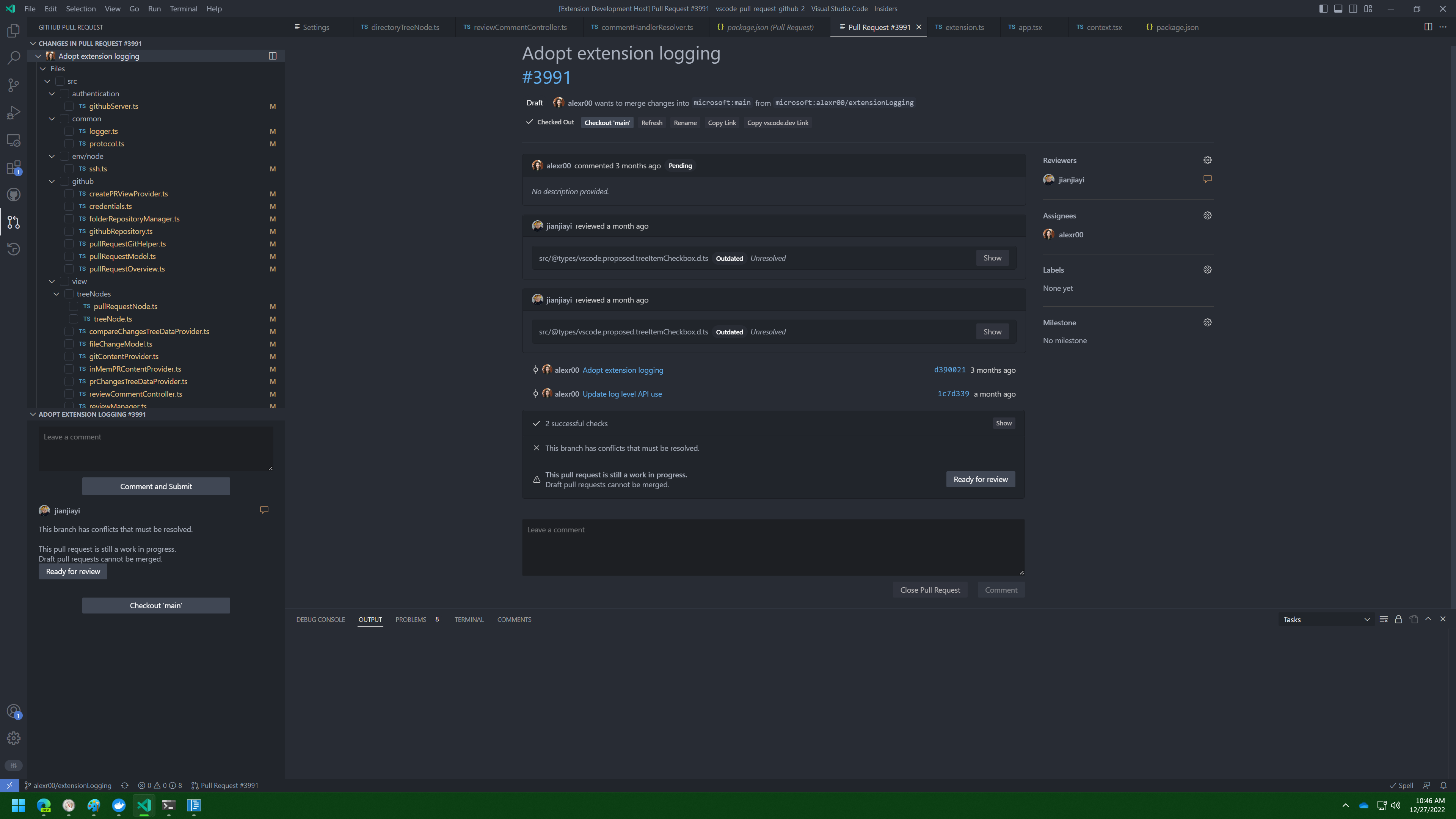 Fix UI for PR draft status check entry by Thomas1664 · Pull Request #4370 · microsoft/vscode ...