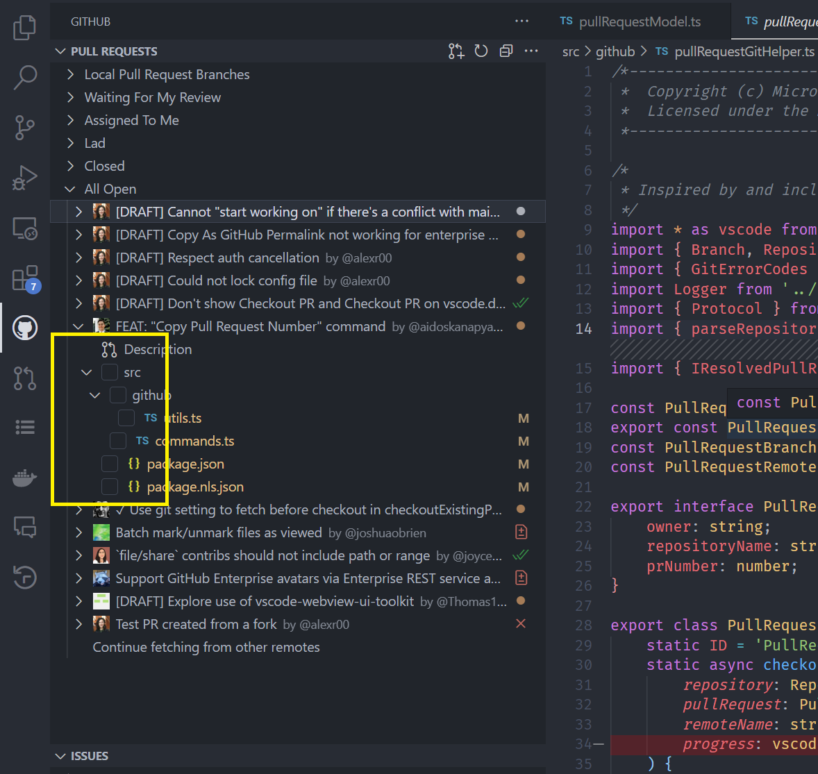 Provide feedback when interacting with PR files · Issue #3201 ...