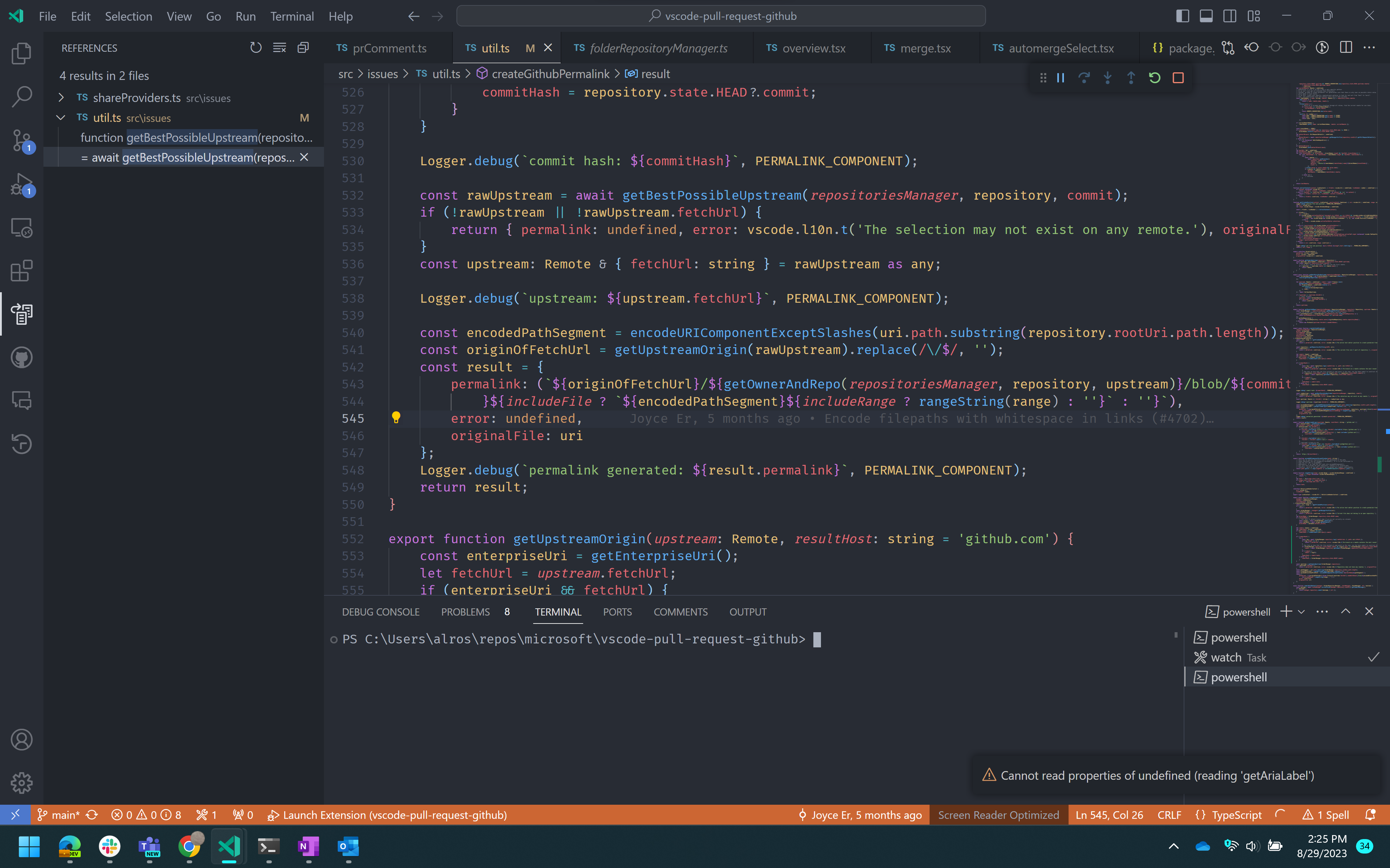 Error when trying to `alt+F1` in terminal · Issue #191619 · microsoft/vscode · GitHub