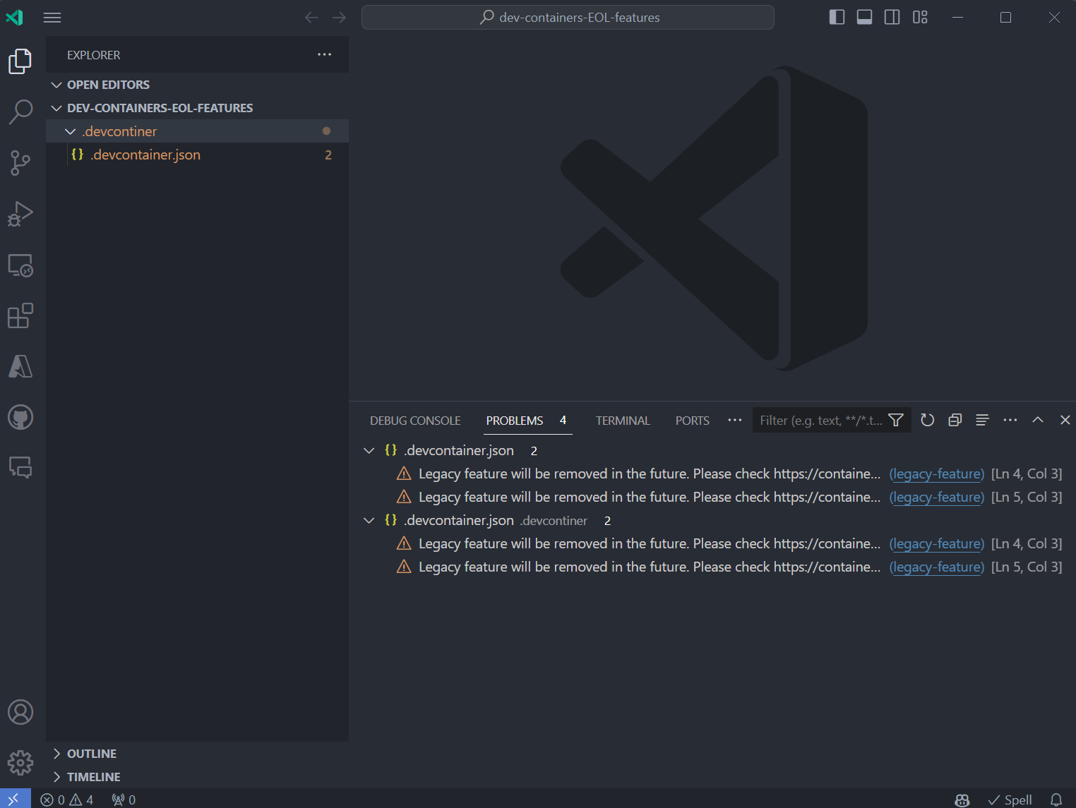EOL feature problems don't update when the file is moved · Issue #9023 · microsoft/vscode-remote ...