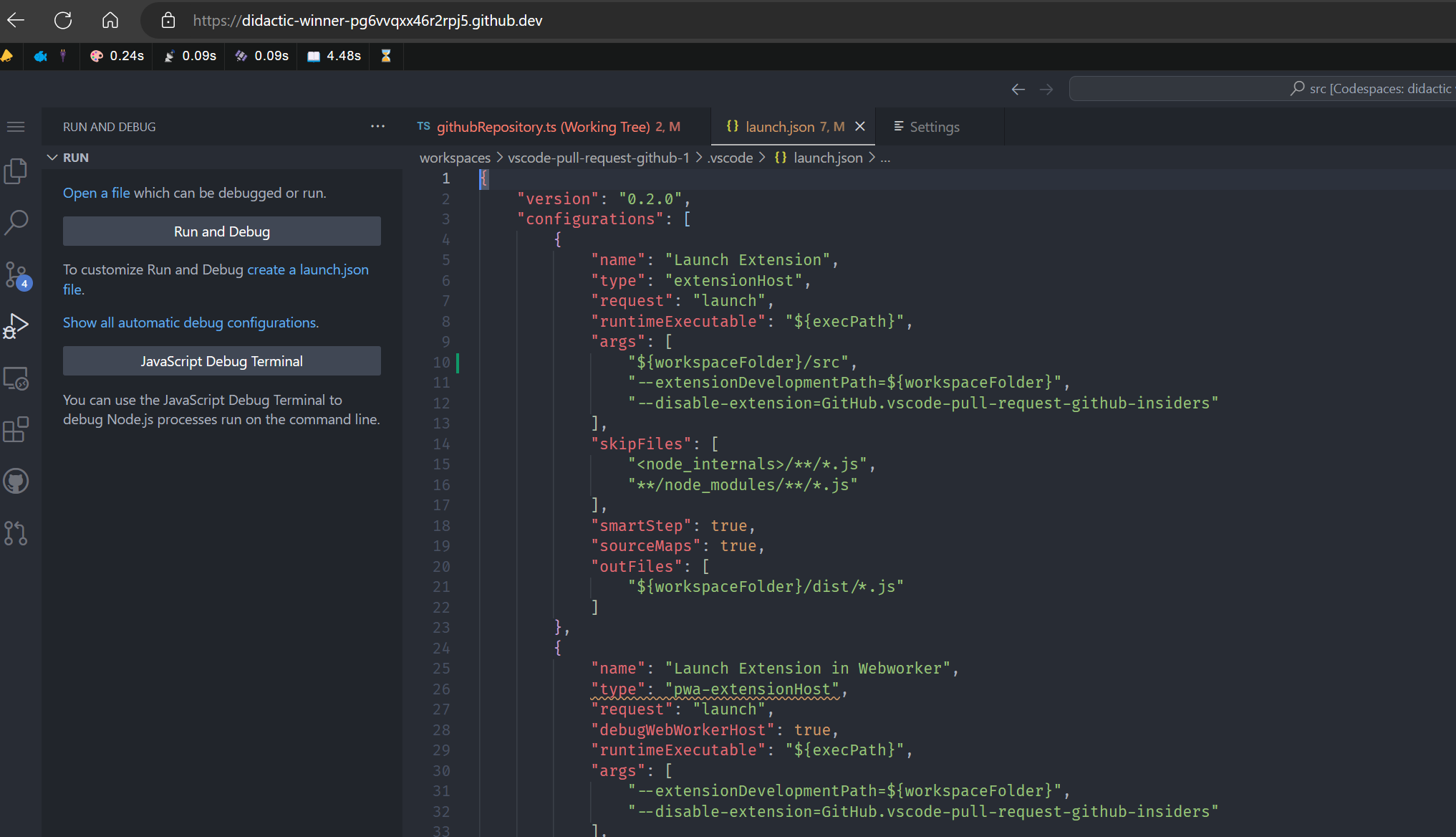 Launch Configs Not Shown In Codespace · Issue 197624 · Microsoftvscode · Github