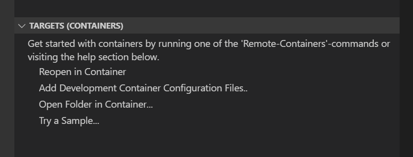 Remote Containers: Guide users to create the first container when non ...