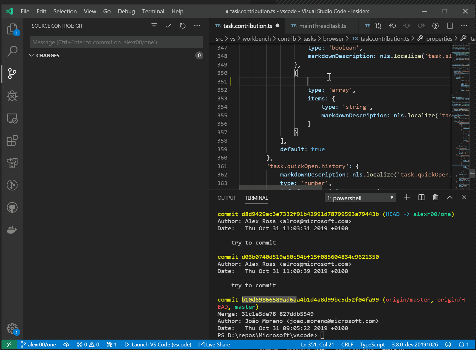 Git: avoid asking to save unstaged files when commiting · Issue #73613 · microsoft/vscode · GitHub