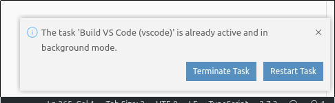 "Task already running" message should only show when you try to run a ...