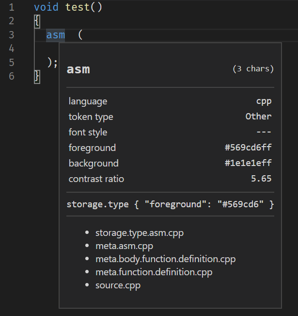 C++ asm statement not recognized · Issue #433 · jeff-hykin/better-cpp-syntax · GitHub
