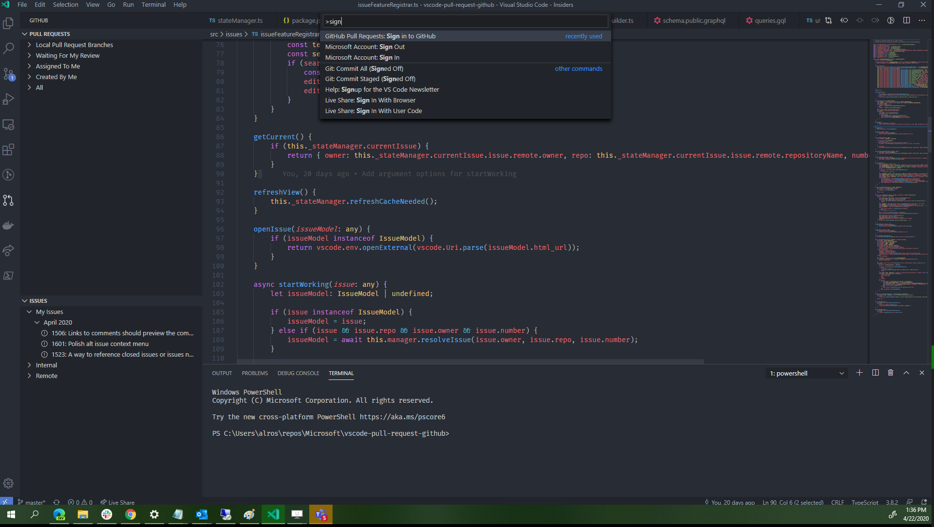 Can't add reviewers to a PR · Issue #1653 · microsoft/vscode-pull ...