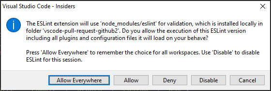 ESLint status bar item doesn't do anything after choosing "Disable" · Issue #107692 · microsoft ...