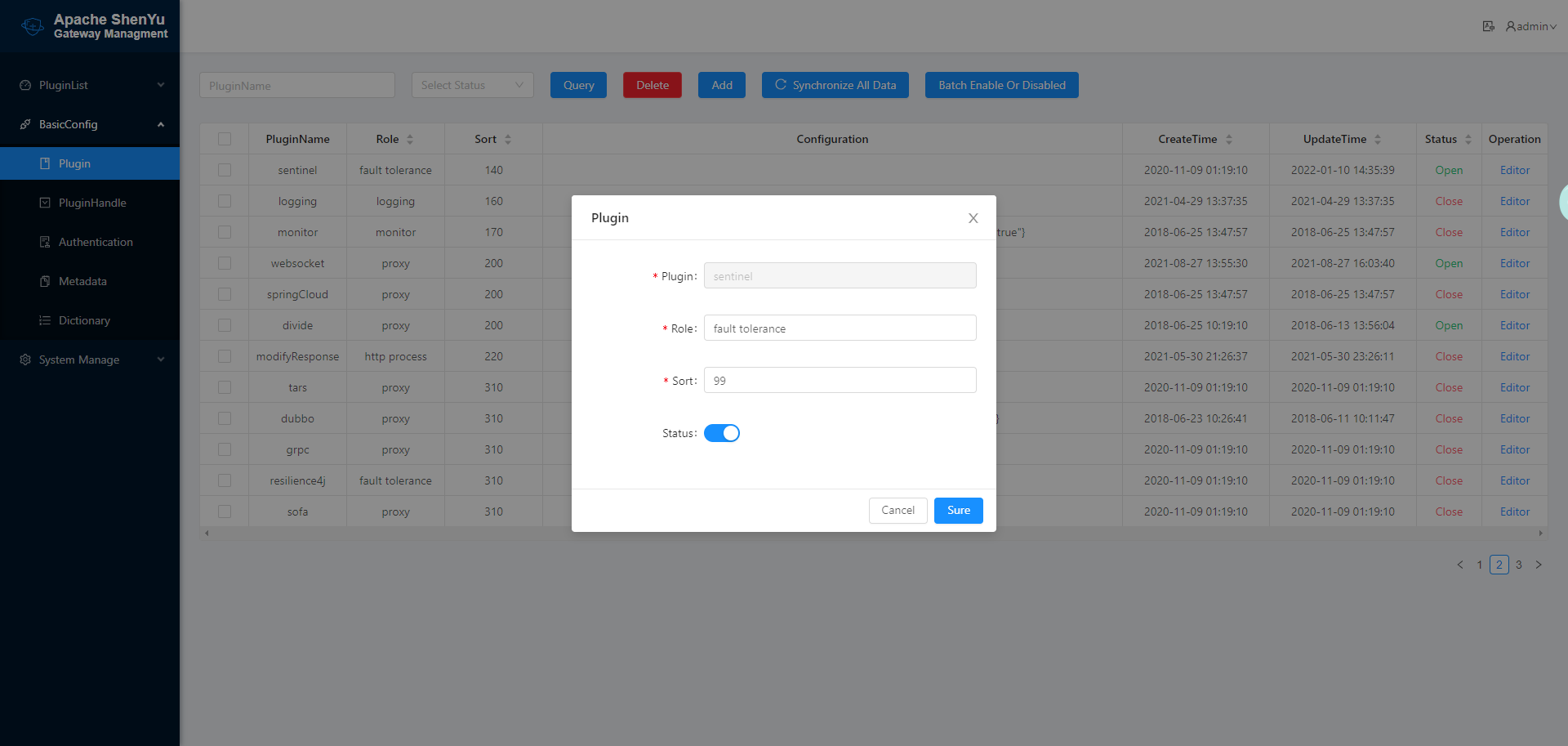 [BUG] · Issue #2743 · apache/shenyu · GitHub