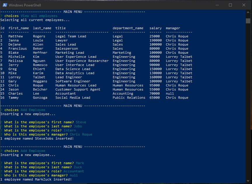 GitHub - Rogers-Development-Services/Employee-Tracker