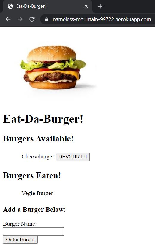 GitHub - Rogers-Development-Services/Eat-Da-Burger