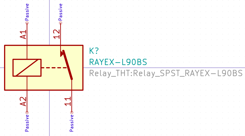 Add RAYEX ELECTRONICS L90 Series 30A Relay (!1134) · Merge requests ...