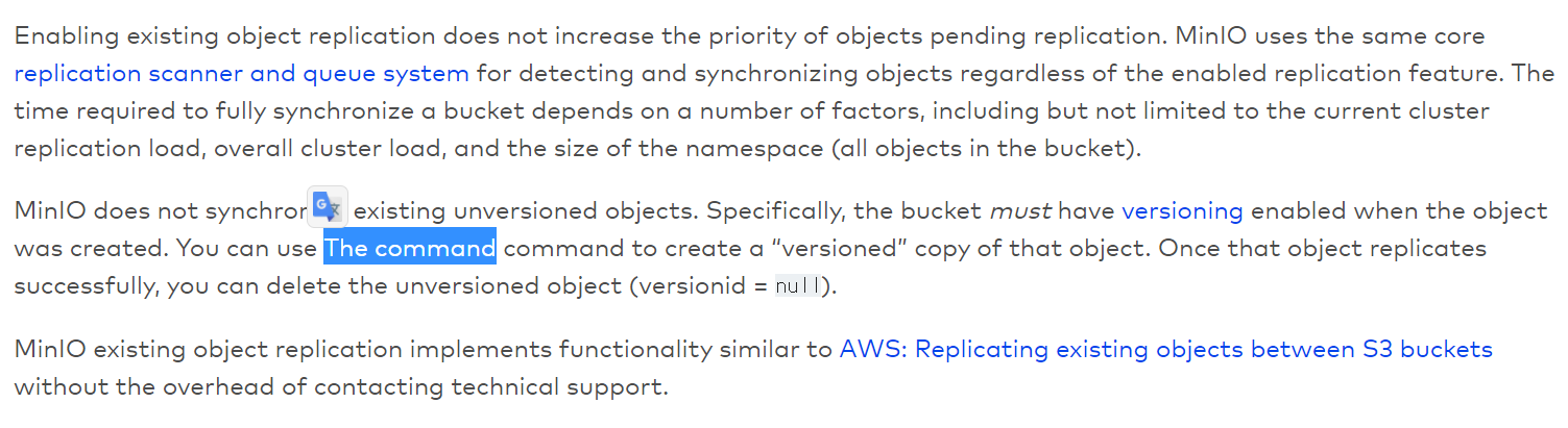 [BUG] Command placeholder have not been replaced · Issue #453 · minio/docs · GitHub