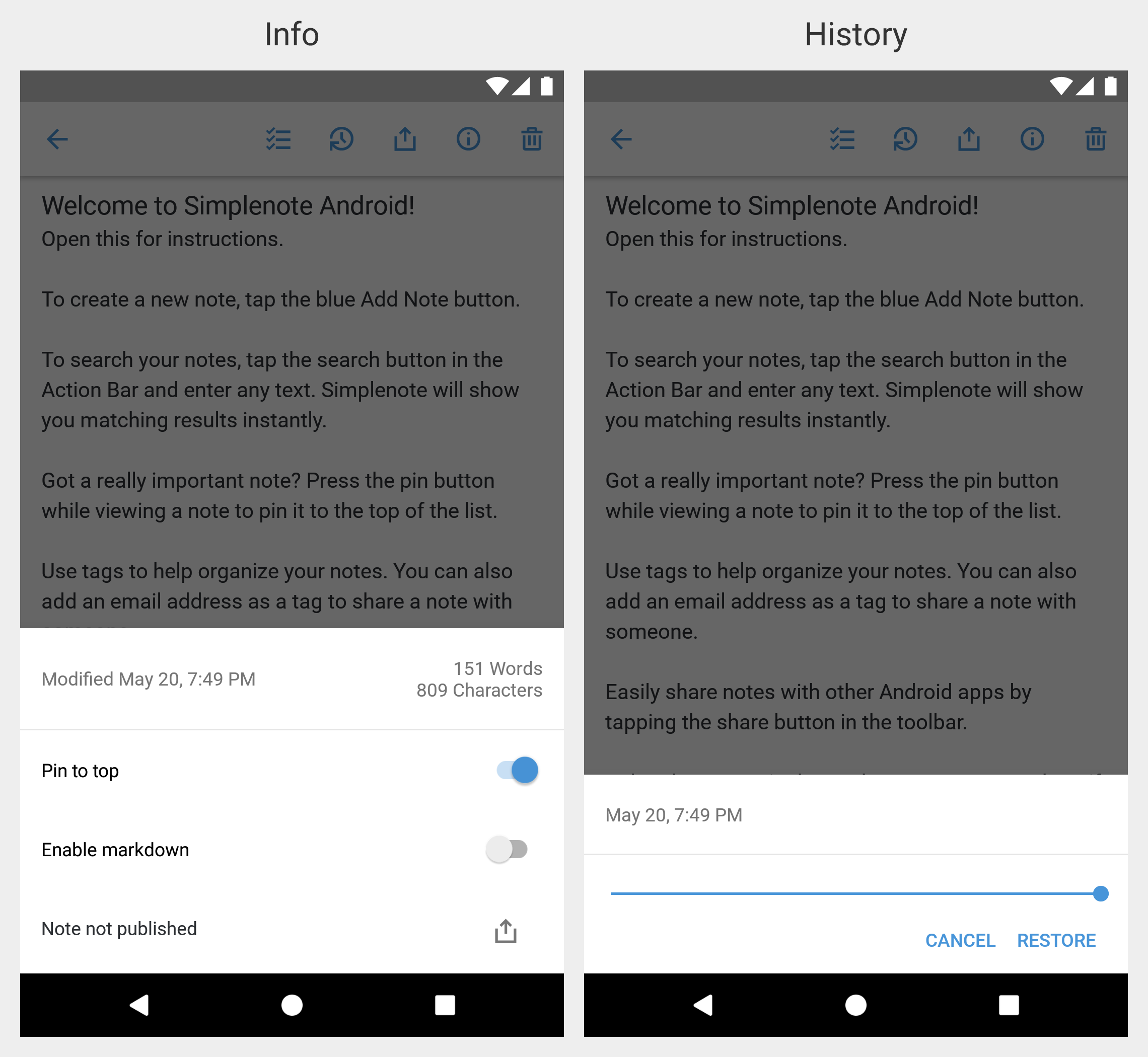 Add more info to pop over · Issue #317 · Automattic/simplenote-android · GitHub