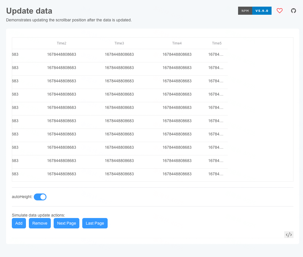 拖动列宽让column处于fixed状态，把水平滚动条移到最右边，然后改变数据（切换页码），fixed状态失效 · Issue #405 · rsuite/rsuite-table · GitHub