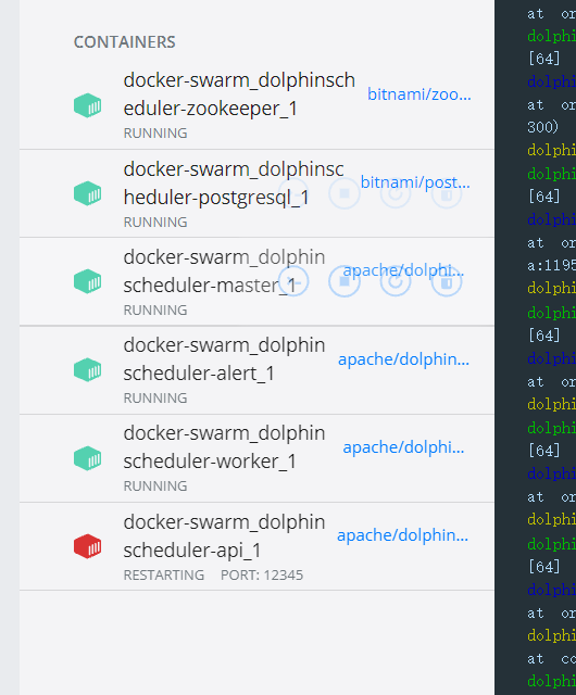 [BUG][DOCKER] docker compose api server failed · Issue #7088 · apache/dolphinscheduler · GitHub