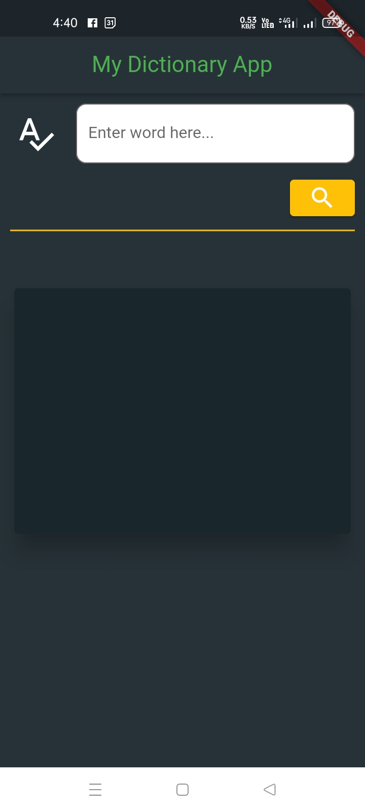 GitHub - faizanhub/dictionary_app: Application developed using rest api ...
