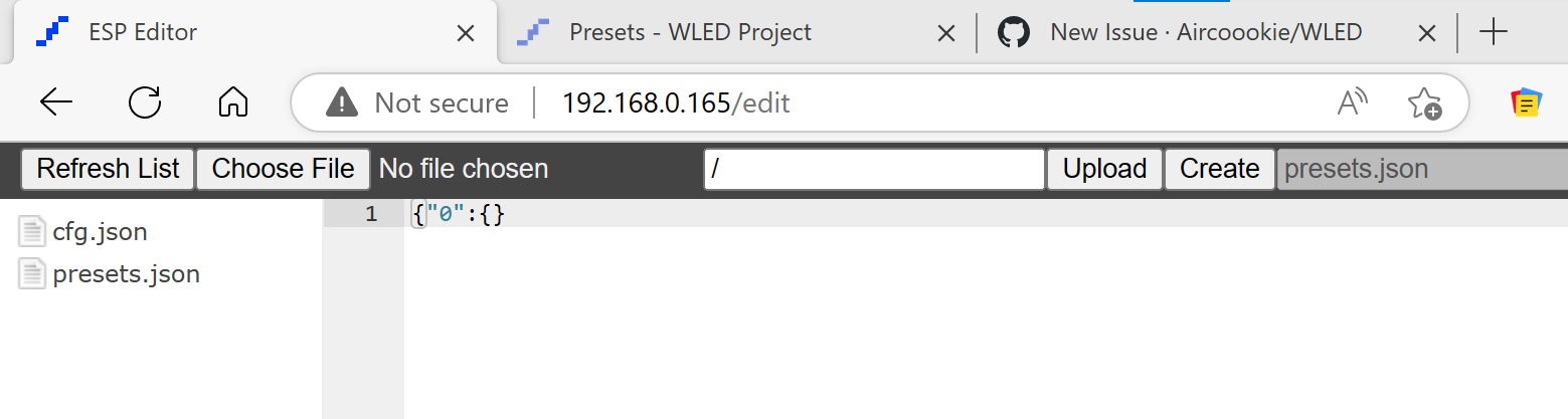 Backing Up Presets Via Presetsjson · Issue 2952 · Aircoookiewled · Github