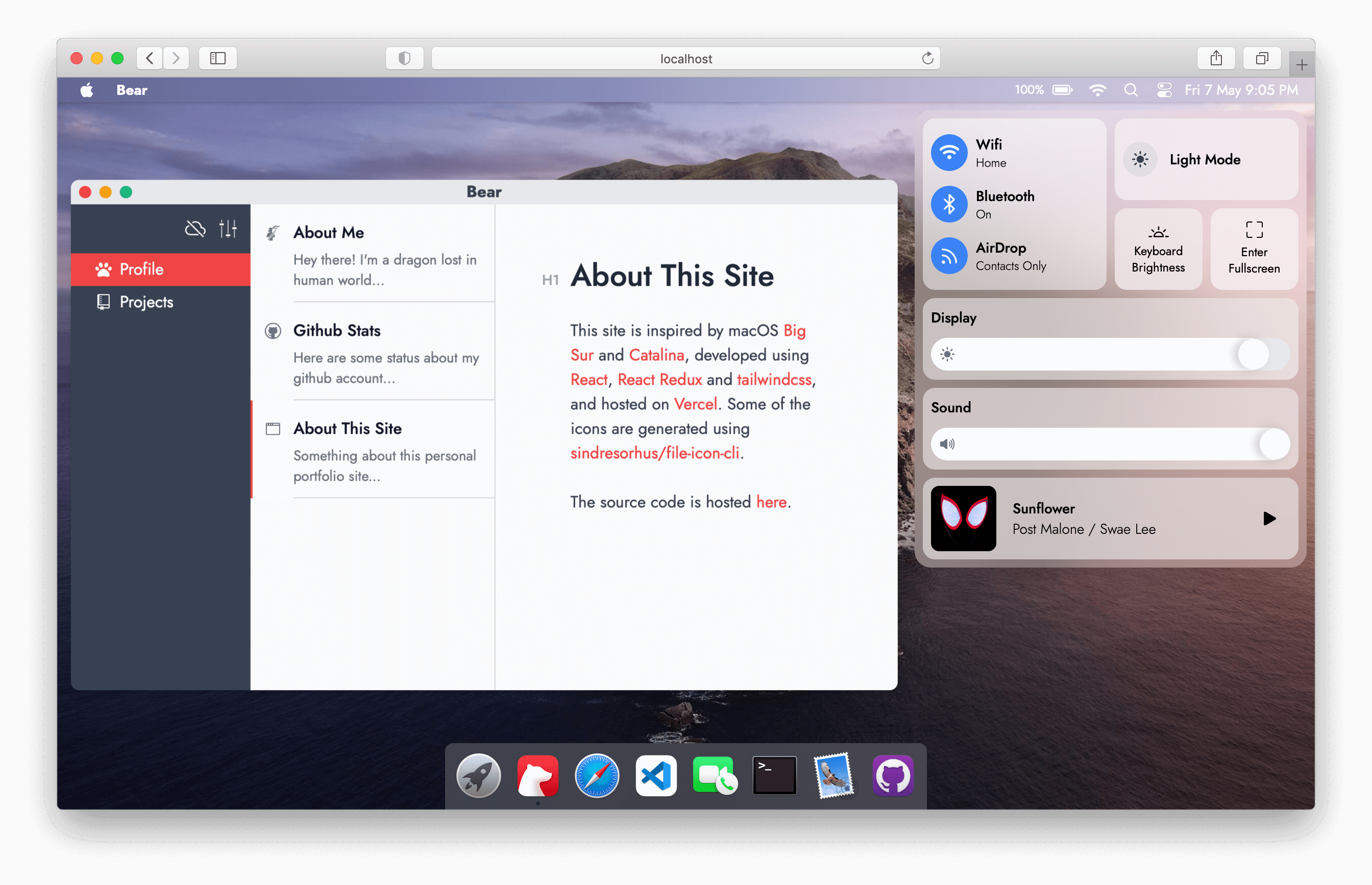 项目推荐 | Playground macOS - 伪装成 fake macOS Big Sur 系统的个人简介页 · Issue #1738 · 521xueweihan ...