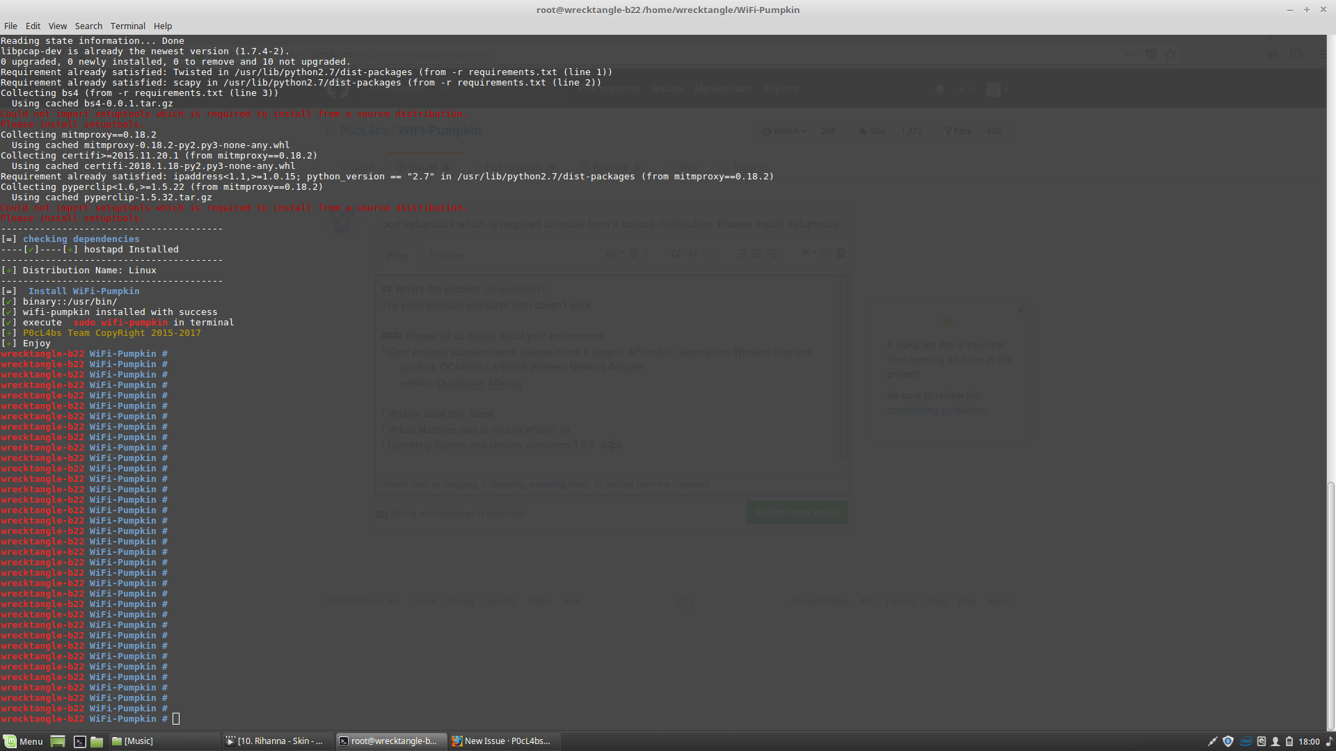 Could not import setuptools which is required to install from a source distribution. Please ...