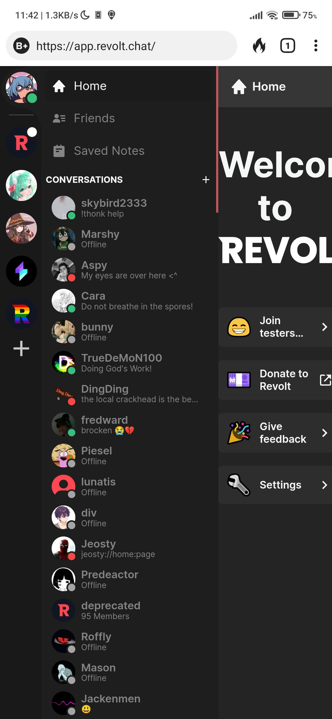 Mobile detection fails on the DDG android browser · Issue #113 · revoltchat/revite · GitHub