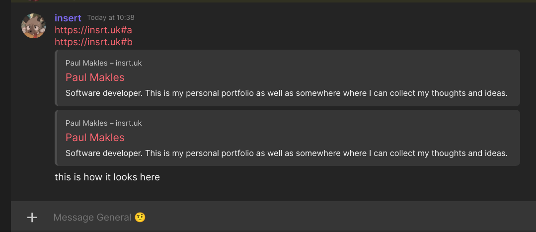 fix: ignore anchor (#abc) in link · Issue #183 · revoltchat/backend · GitHub