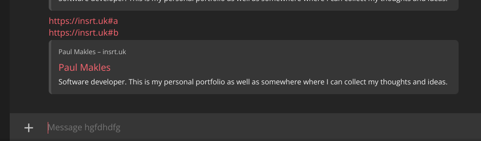 fix: ignore anchor (#abc) in link · Issue #183 · revoltchat/backend · GitHub