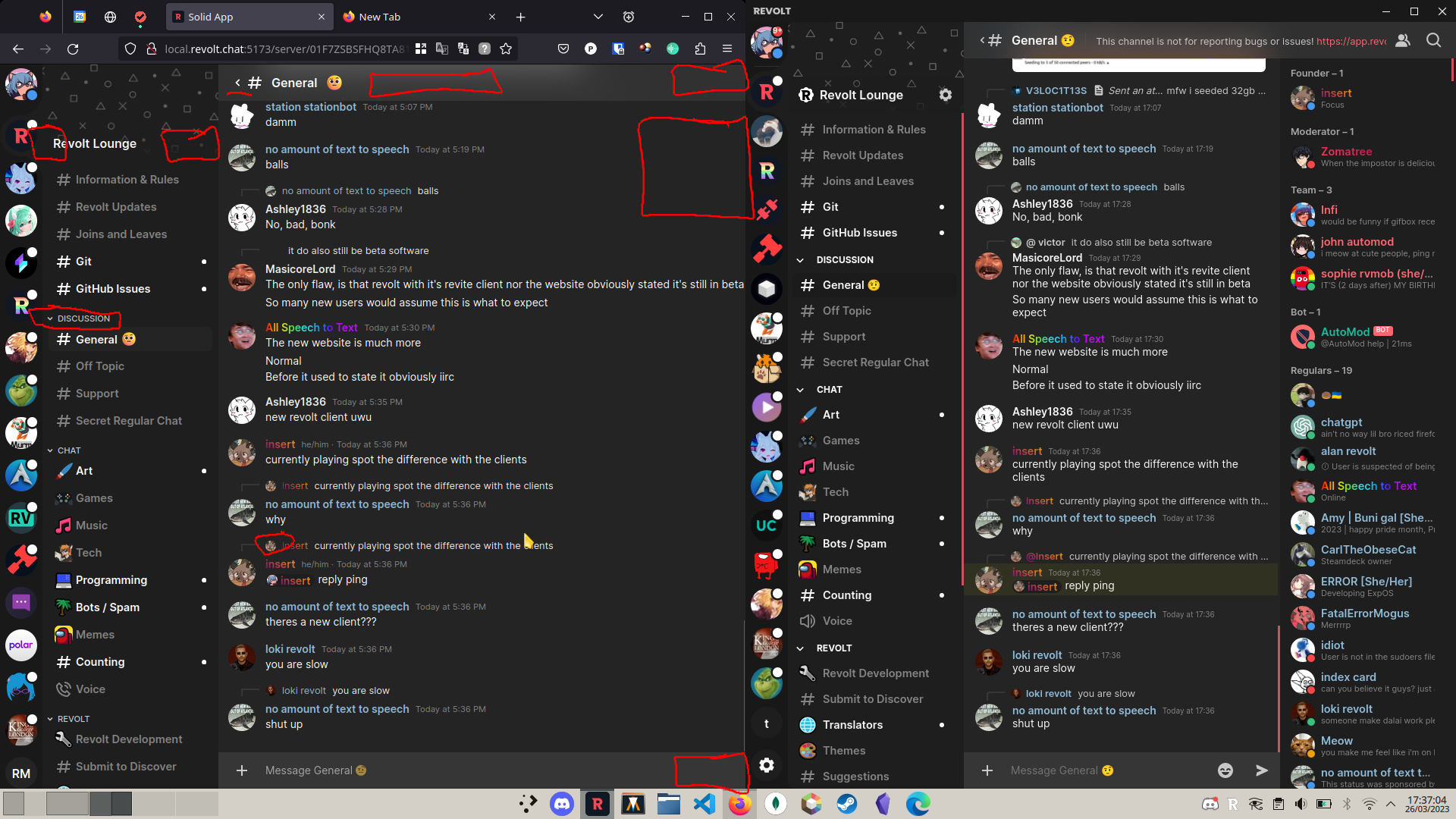 chore: checklist for basic usability · Issue #154 · revoltchat/frontend · GitHub