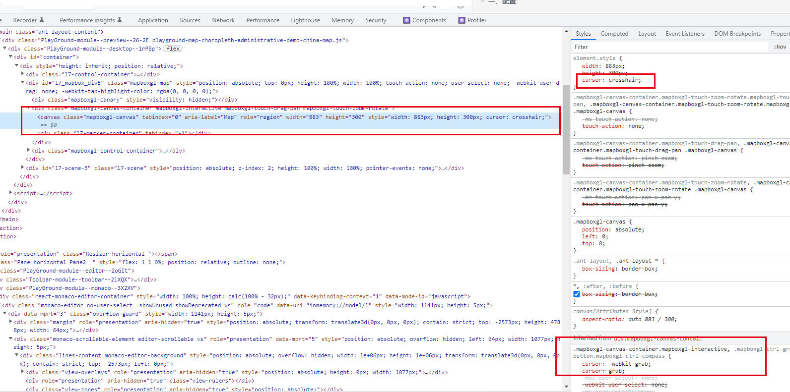 👑 [需求]地图中把所有的缩放禁用了鼠标样式还是手型，有配置设置吗？或者应该这时候是默认样式？ · Issue #1471 · ant-design/ant-design-charts ...
