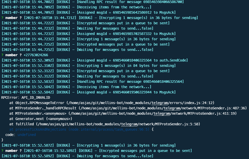 RPCError: API_ID_INVALID · Issue #113 · gram-js/gramjs · GitHub