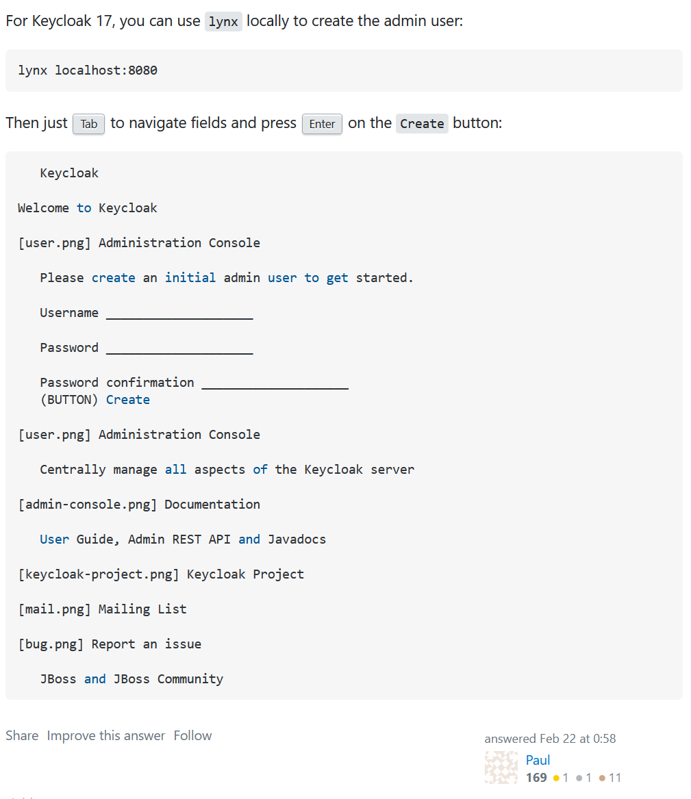 Can't initial admin user · Issue #11097 · keycloak/keycloak · GitHub